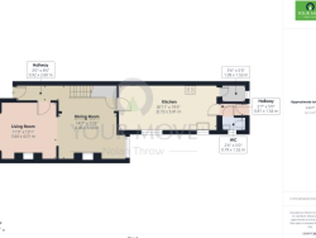 3 bedroom terraced house for sale in Lutterworth Road, Northampton, Northamptonshire, NN1