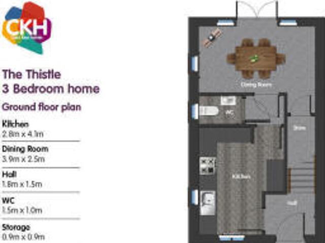 3 bedroom terraced house for sale in Somerset Drive, Great Haddon, Peterborough, PE7 7AJ, PE7
