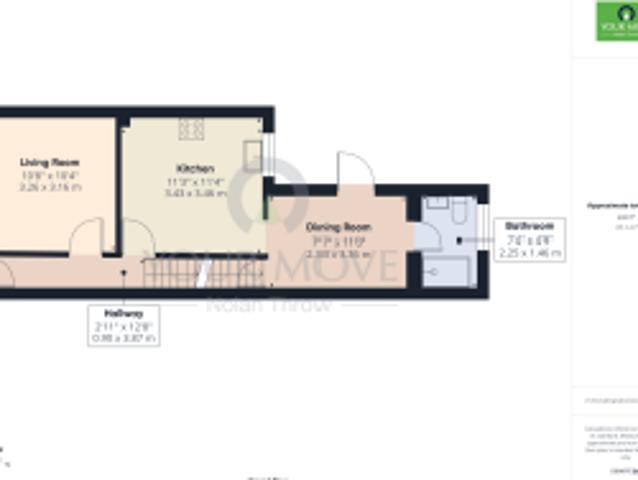 3 bedroom terraced house for sale in Stanhope Road, Queens Park, Northampton, Northamptonshire, NN2
