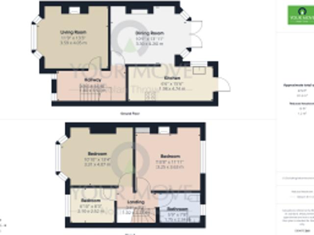 3 bedroom terraced house for sale in Penrhyn Road, Far Cotton, Northamptonshire, NN4