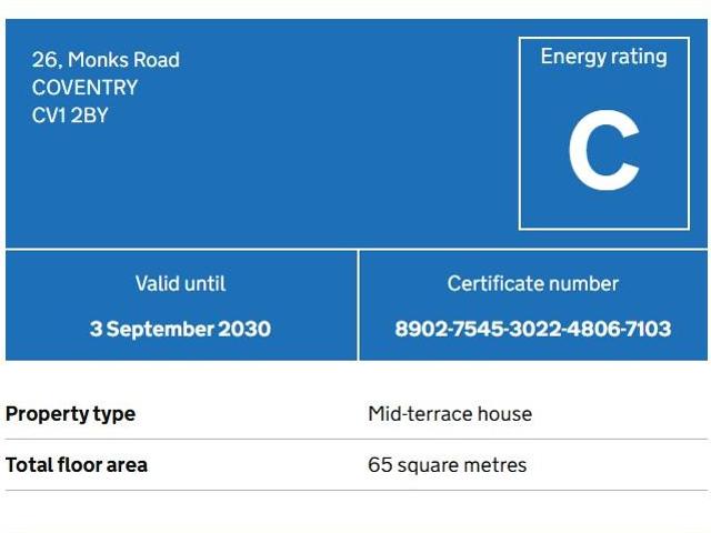 3 bedroom terraced house to rent