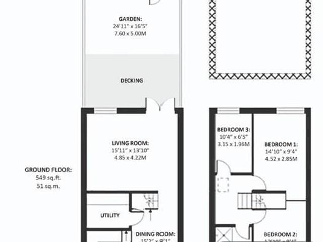 3 bedroom terraced house to rent