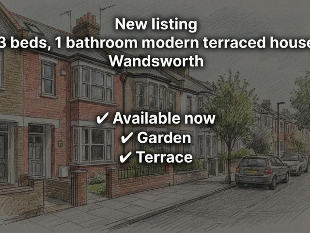 3 bedroom terraced house to rent