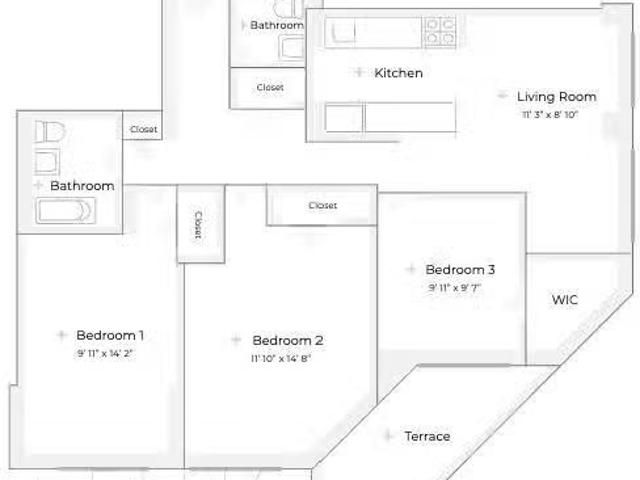 3 Bedrooms at Second Avenue for $8,706 by Brian Mark