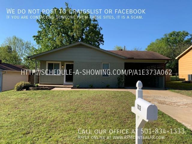 3 BR, 1.5 BA Apartment 102 Heather Dr Sherwood, AR 72120