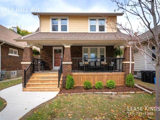 3 BR, 1.5 BA Apartment 1748 Hall Ave, Windsor, ON N8W 2L4