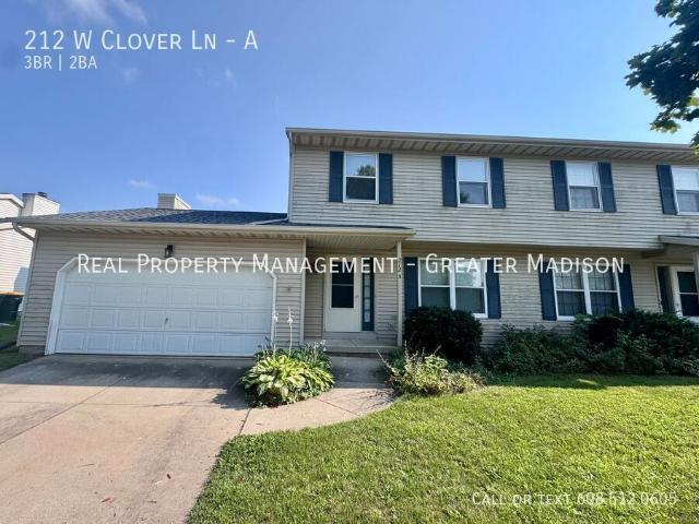 3 BR, 1.5 BA Apartment 212 W Clover Ln, Cottage Grove, WI 53527