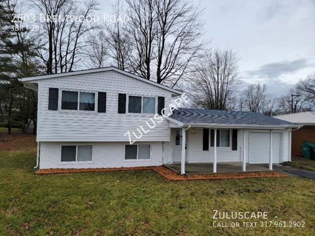 3 BR, 1.5 BA Apartment 2603 Brentwood Road, New Castle, IN 47362