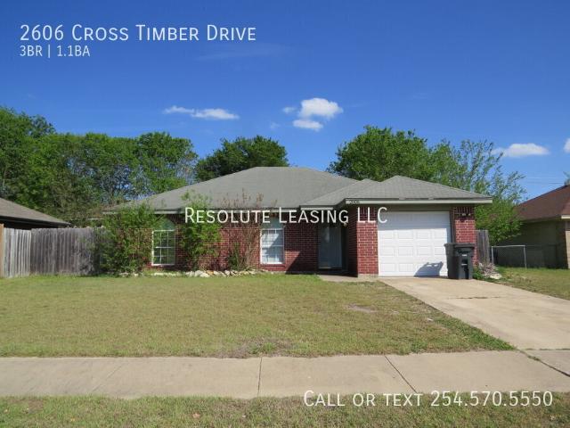 3 BR, 1.5 BA Apartment 2606 Cross Timber Drive, Killeen, TX 76543