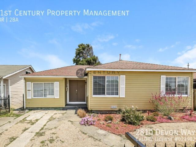 3 BR, 1.5 BA Apartment 2810 Devon Way, San Pablo, CA 94806