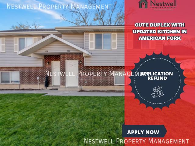 3 BR, 1.5 BA Apartment 322 S 100 E, American Fork, UT 84003