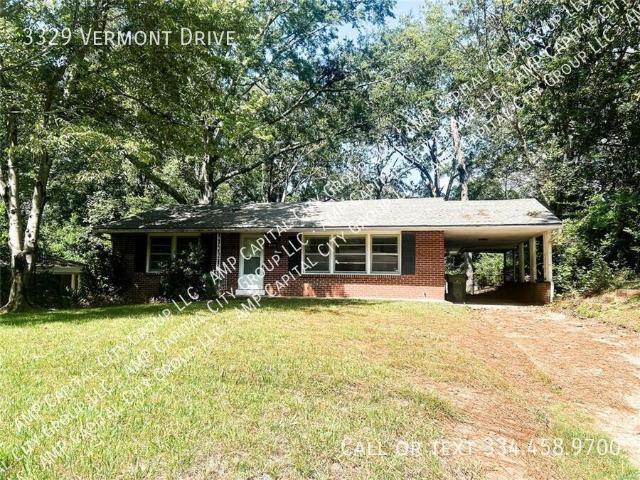 3 BR, 1.5 BA Apartment 3329 Vermont Drive, Montgomery, AL 36109