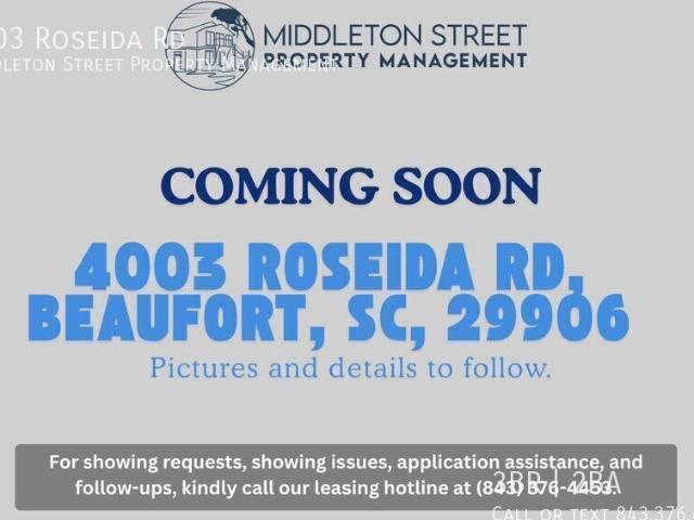3 BR, 1.5 BA Apartment 4003 Roseida Rd, Beaufort, SC 29906