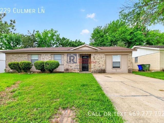 3 BR, 1.5 BA Apartment 4229 Culmer Ln, Balch Springs, TX 75180