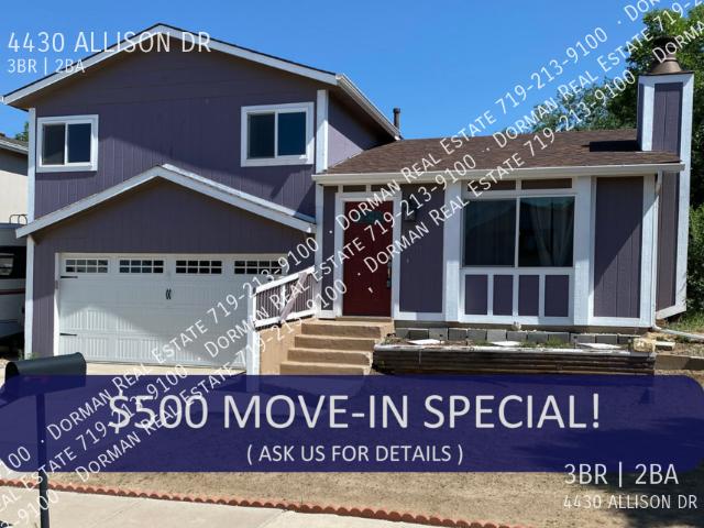 3 BR, 1.5 BA Apartment 4430 ALLISON DR, COLORADO SPRINGS, CO 80916