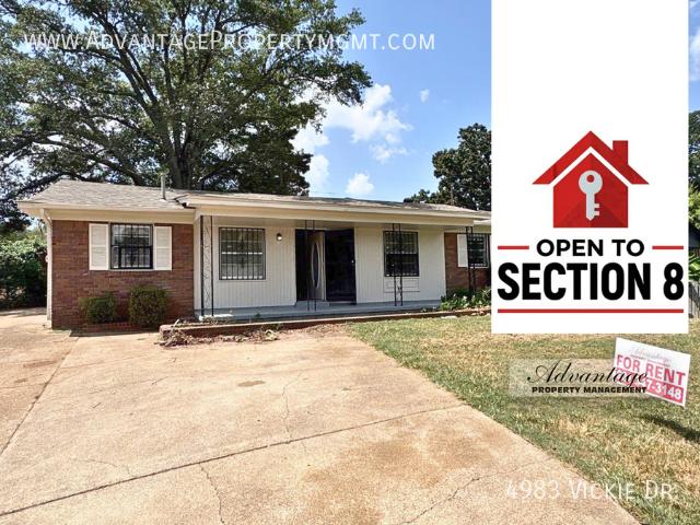 3 BR, 1.5 BA Apartment 4983 Vickie Dr Memphis, TN 38109