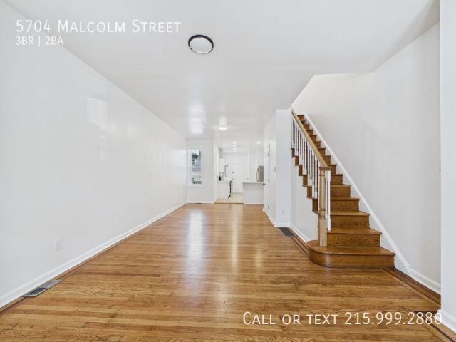 3 BR, 1.5 BA Apartment 5704 Malcolm Street, Philadelphia, PA 19143