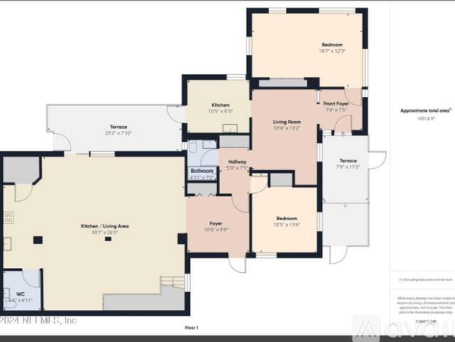 3 BR, 1.5 BA Apartment 5814 Begonia Road, Unit 1, Jacksonville, FL 32209