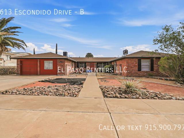 3 BR, 1.5 BA Apartment 6613 Escondido Drive, El Paso, TX 79912