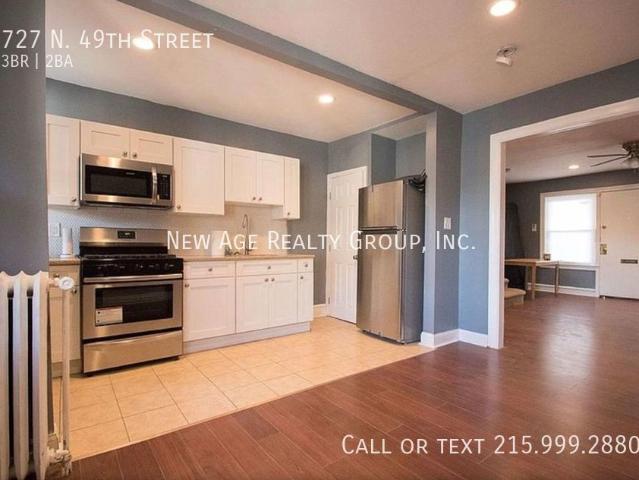3 BR, 1.5 BA Apartment 727 N. 49th Street, Philadelphia, PA 19139