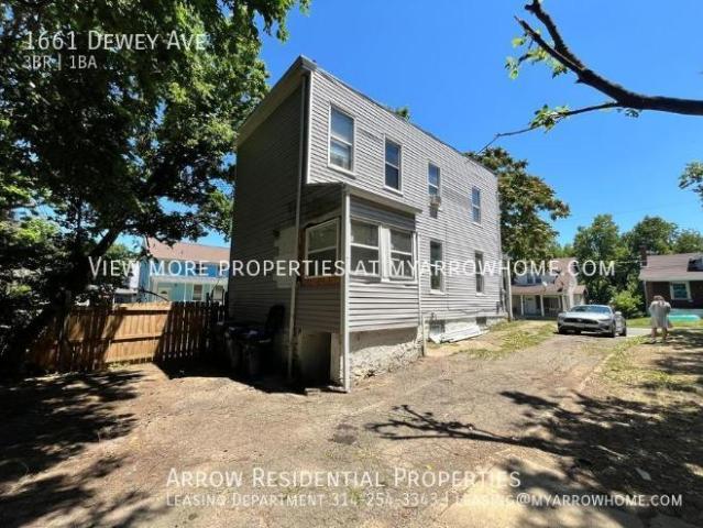 3 Br, 1 bath, Single Family 1661 Dewey Ave