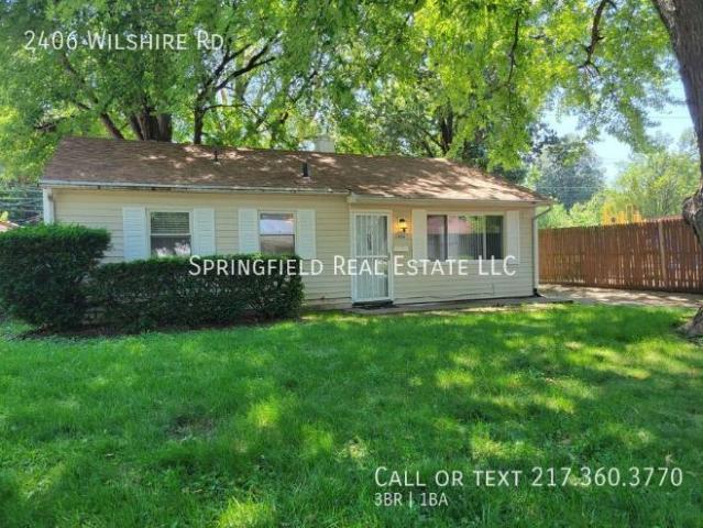 3 Br, 1 bath, Single Family 2406 Wilshire Rd