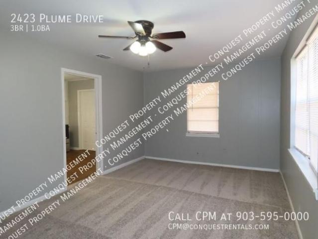 3 Br, 1 bath, Single Family 2423 Plume Drive