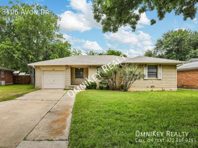3 Br, 1 bath, Single Family 3406 Avon Dr