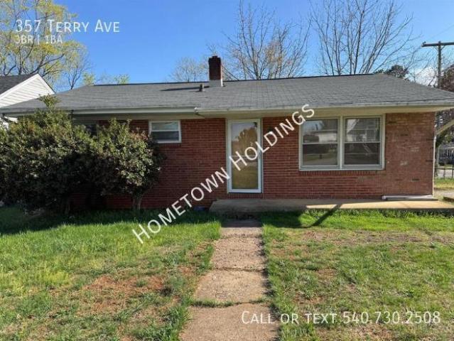 3 Br, 1 bath, Single Family 357 Terry Ave