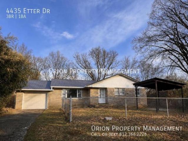 3 Br, 1 bath, Single Family 4435 Etter Dr