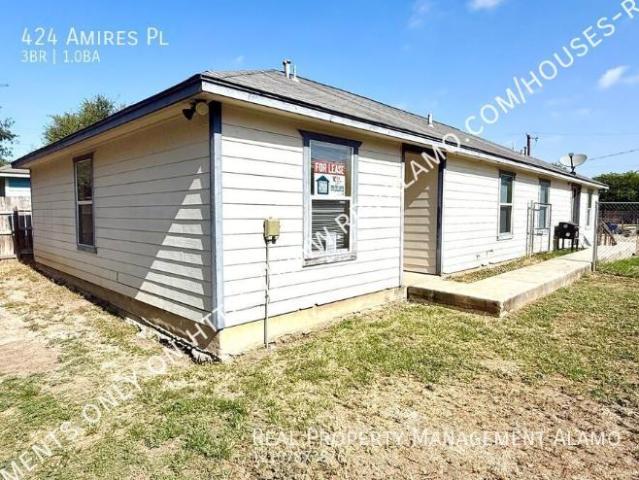 3 Br, 1 bath, Single Family 424 Amires Pl