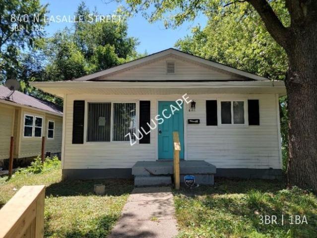 3 Br, 1 bath, Single Family 840 N Lasalle Street