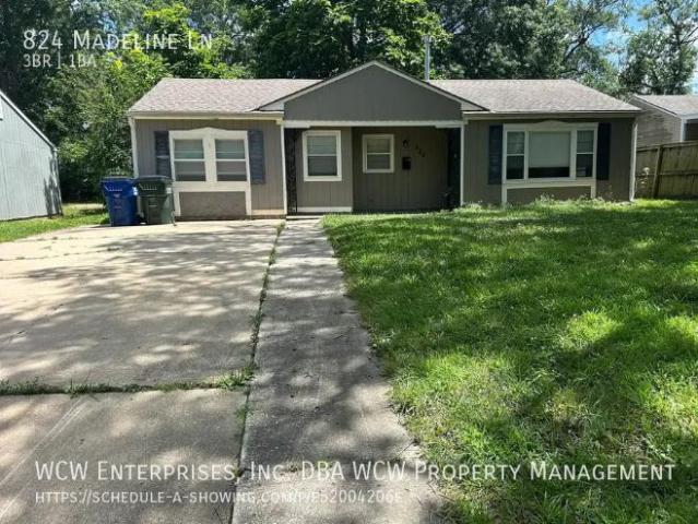 3 Br, 1 bath, Single Family 824 Madeline Ln