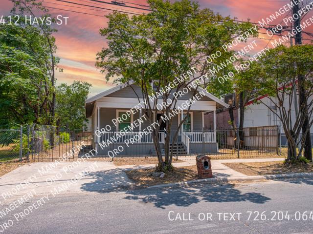 3 BR, 1 BA Apartment 1412 Hays St, San Antonio, TX 78202