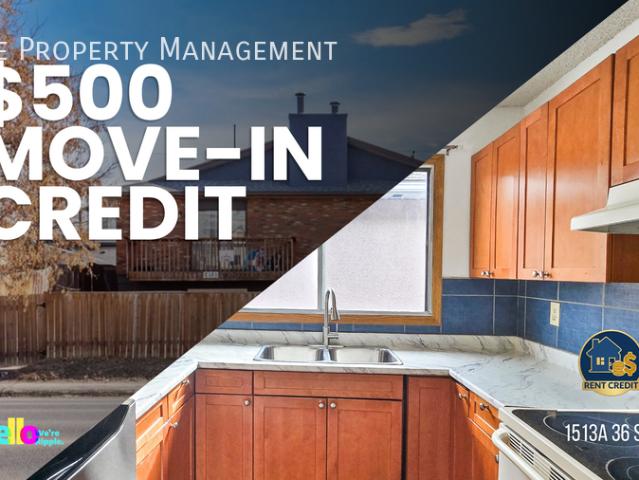 3 BR, 1 BA Apartment 1513 36 Street Southeast Unit B Lower 1513 36 Street, Calgary, AB T2A 1C5