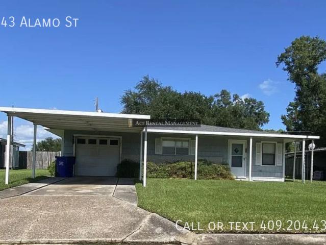 3 BR, 1 BA Apartment 1543 Alamo St, West Orange, TX 77630