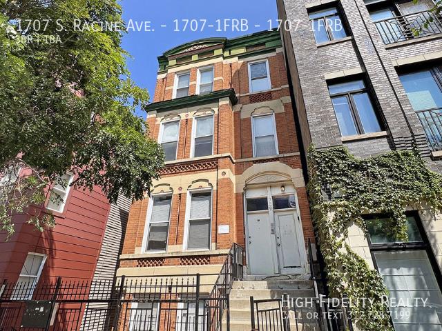 3 BR, 1 BA Apartment 1707 S. Racine Ave. 1707 1FRB, Chicago, IL 60608