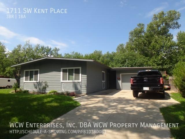 3 BR, 1 BA Apartment 1711 SW Kent Place, Topeka, KS 66604