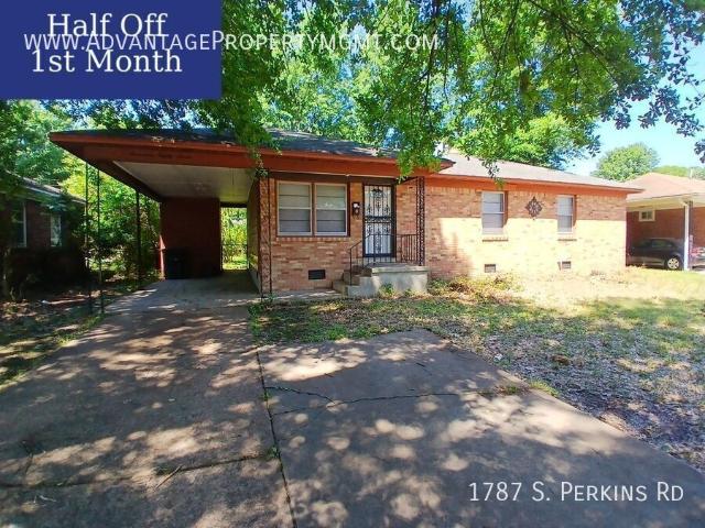 3 BR, 1 BA Apartment 1787 S. Perkins Rd, Memphis, TN 38117