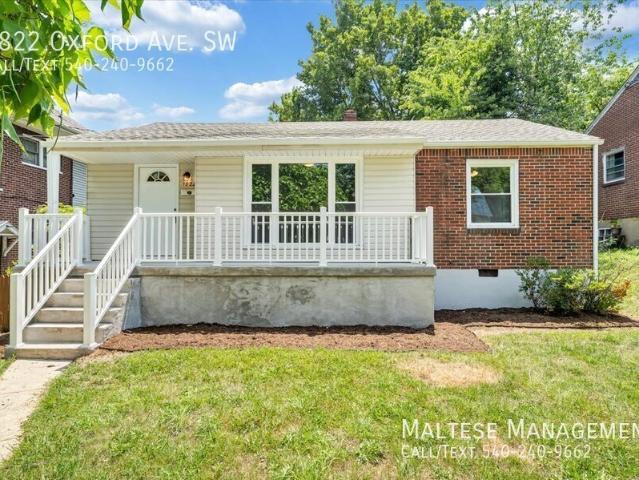 3 BR, 1 BA Apartment 1822 Oxford Ave. SW, Roanoke, VA 24015