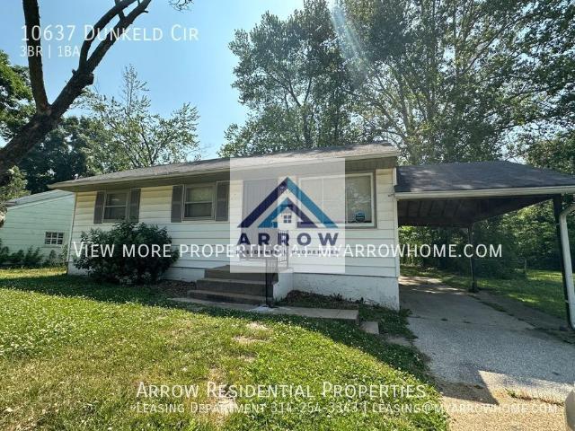 3 BR, 1 BA Apartment 10637 Dunkeld Cir, Saint Louis, MO 63137