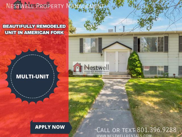 3 BR, 1 BA Apartment 112 N 350 W, American Fork, UT 84003