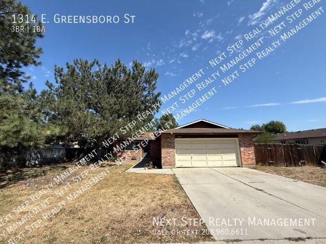 3 BR, 1 BA Apartment 1314 E. Greensboro St, Boise, ID 83706