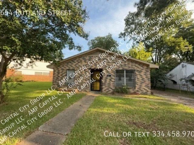 3 BR, 1 BA Apartment 2654 Rutland Street, Montgomery, AL 36108