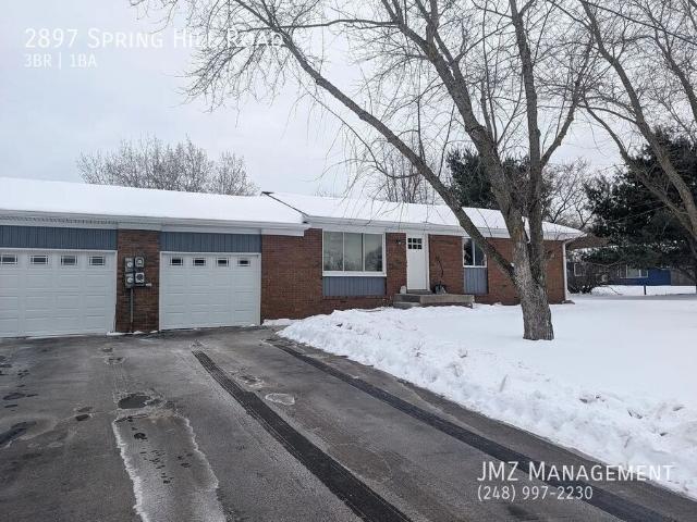 3 BR, 1 BA Apartment 2897 Spring Hill Road, Howell, MI 48843