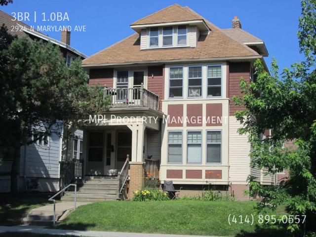 3 BR, 1 BA Apartment 2924 N MARYLAND AVE, MILWAUKEE, WI 53211
