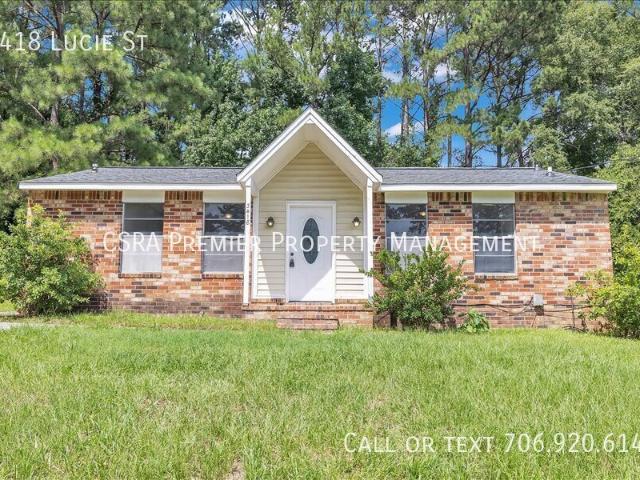 3 BR, 1 BA Apartment 3418 Lucie St, Augusta, GA 30906