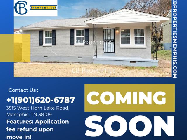 3 BR, 1 BA Apartment 3515 W Horn Lake Rd, Memphis, TN 38109