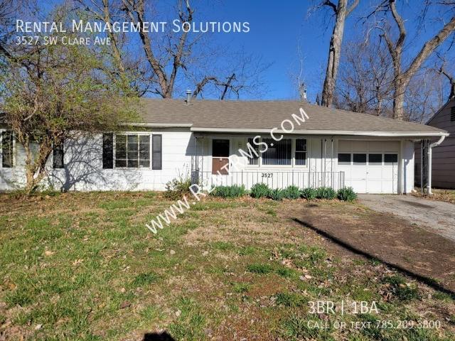 3 BR, 1 BA Apartment 3527 SW Clare Ave, Topeka, KS 66611