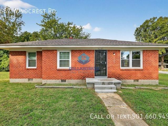 3 BR, 1 BA Apartment 3687 Windcrest Rd Memphis, TN 38116
